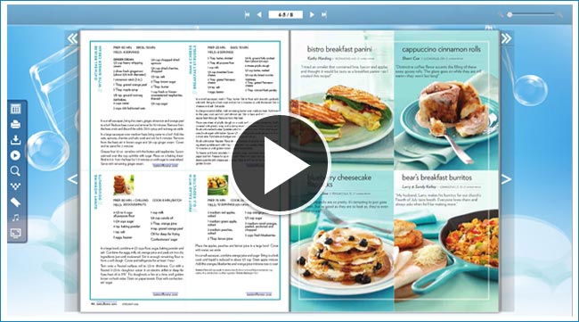 Free Simple template with flexible Toolbar.[FlipBuilder.com]